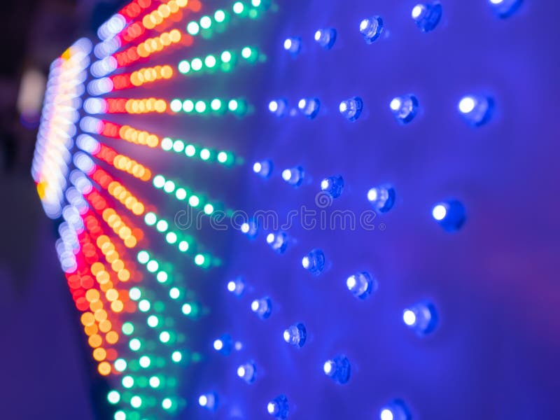 Some Led Lamps Blue Light Science and Technology Background Stock Photo ...