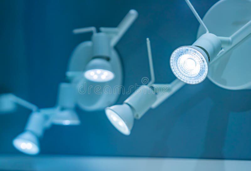 Some Led Lamps Science and Technology Background Stock Photo - Image of ...