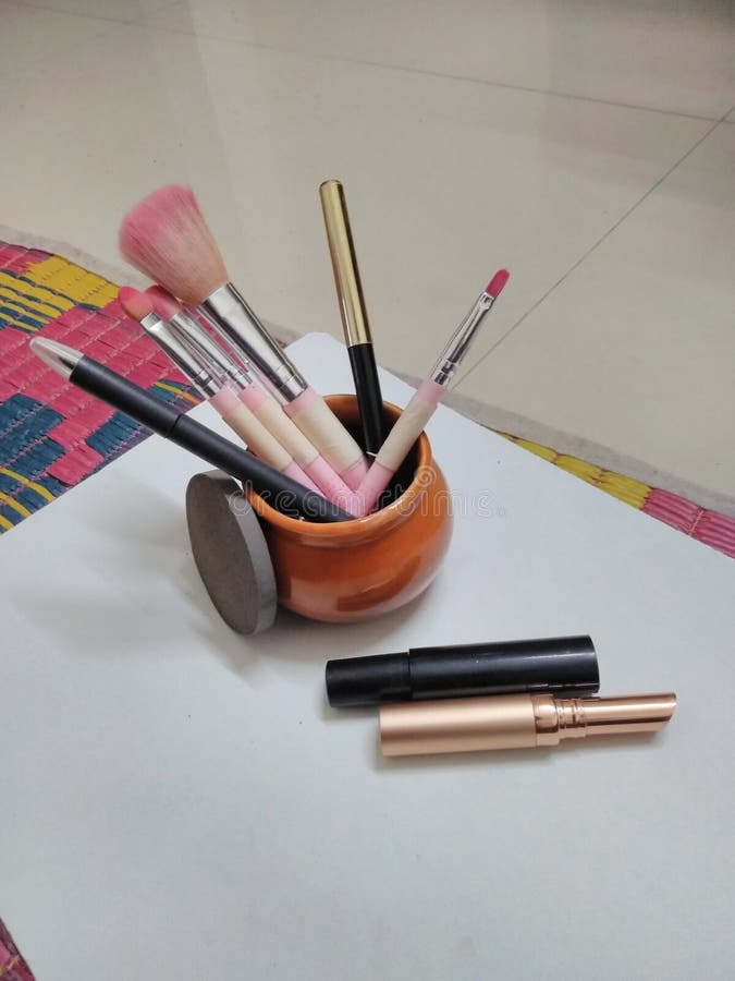 Some makeup tools. stock photo. Image of tools, lipstick - 169719126