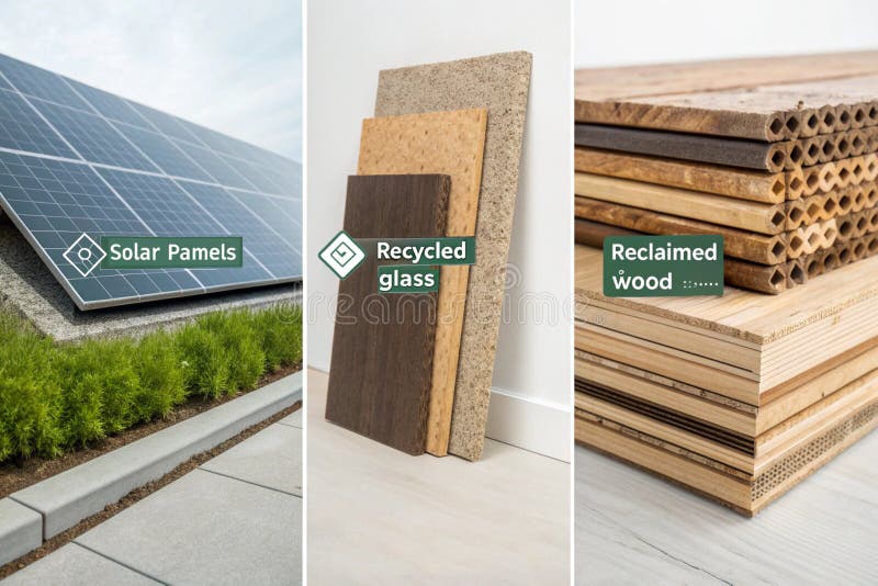 Some Materials Used in Eco Buildings - Generated by Ai Stock ...
