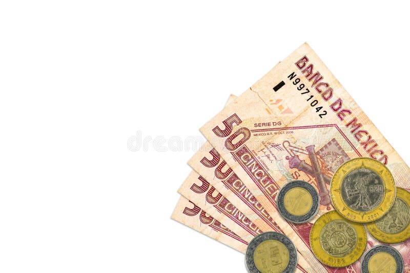 180 Mexican Peso Currency Notes Coins Stock Photos - Free & Royalty ...
