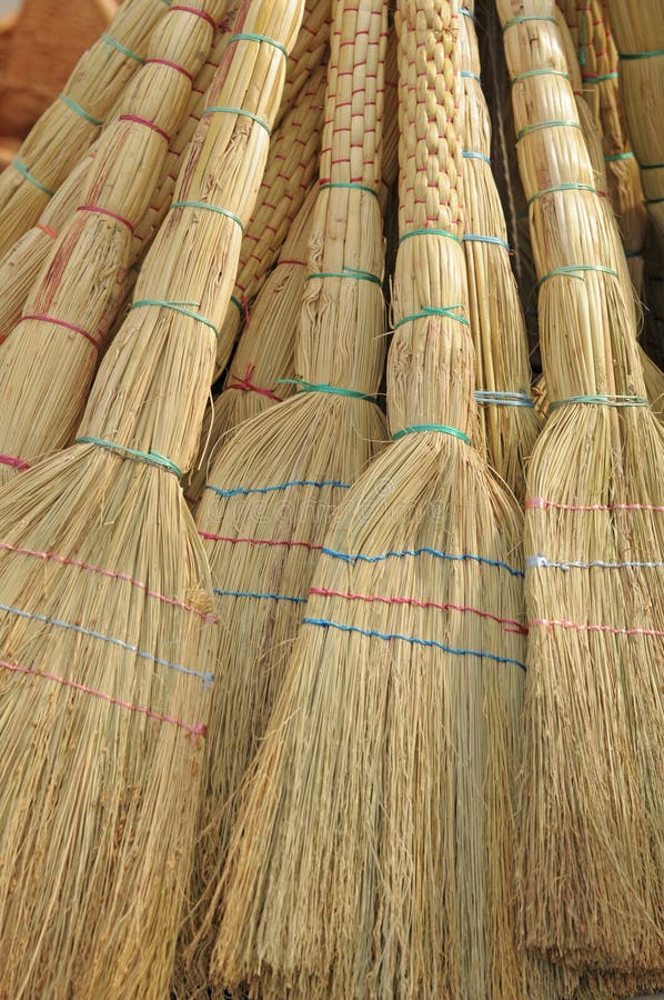 Some new brooms stock image. Image of bristles, nature - 21417149