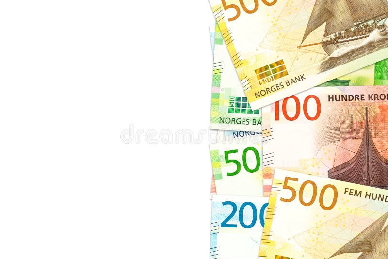 Some New Norwegian Krone Bank Notes with Copy Space Stock Photo - Image ...