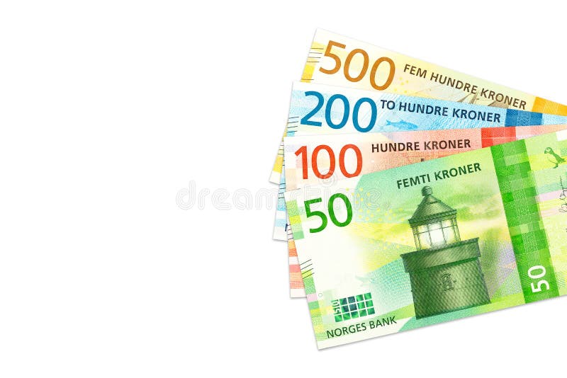 Some New Norwegian Krone Bank Notes with Copy Space Stock Photo - Image ...