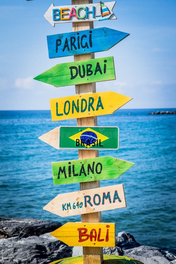 Nice signs stock photo. Image of signs, destinations - 117829886