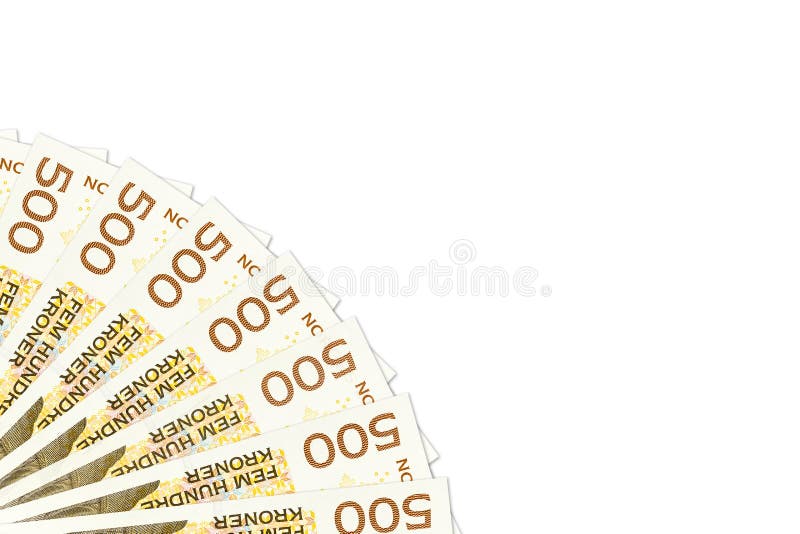 Some New 50 Norwegian Krone Bank Notes with Copy Space Stock Image ...