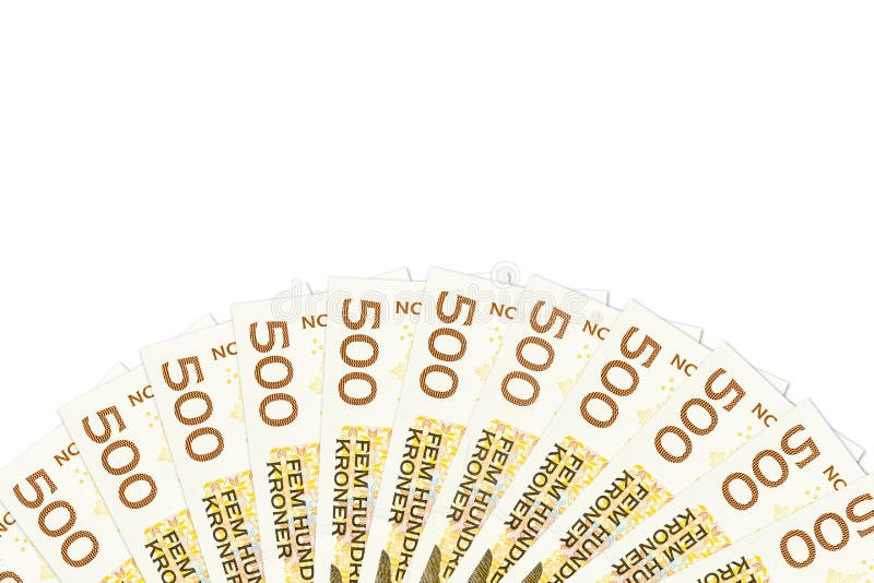 Some New 50 Norwegian Krone Bank Notes with Copy Space Stock Image ...