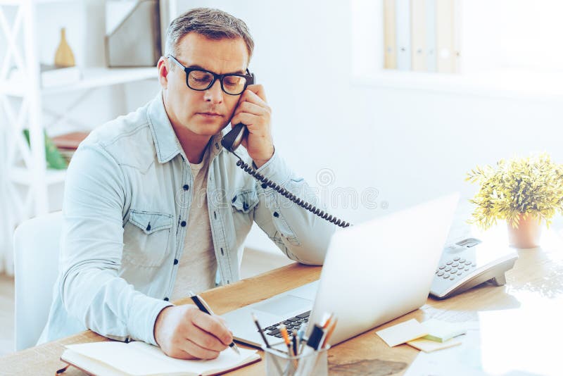 Some notes for the day. stock photo. Image of professional - 67472376