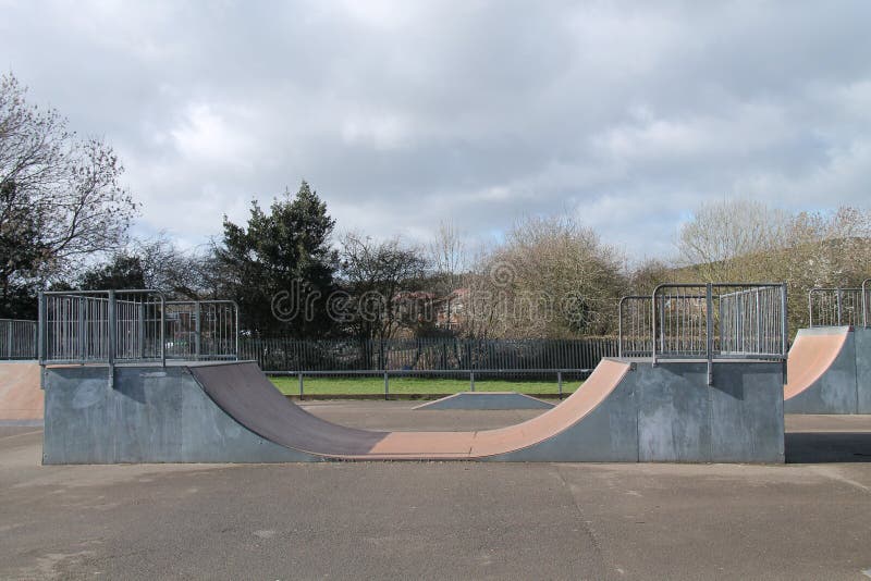 Skateboard Park. stock image. Image of trick, ramp, stunt - 187385683