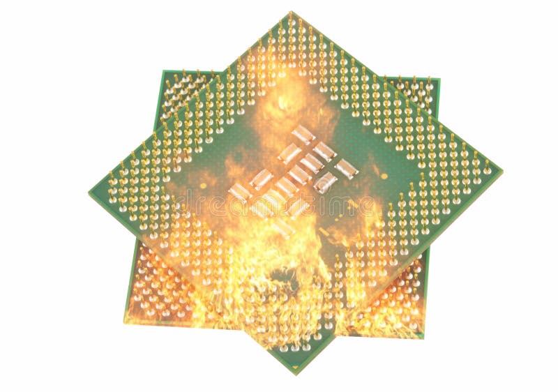 Some old CPU stock image. Image of white, semiconductors - 136379753