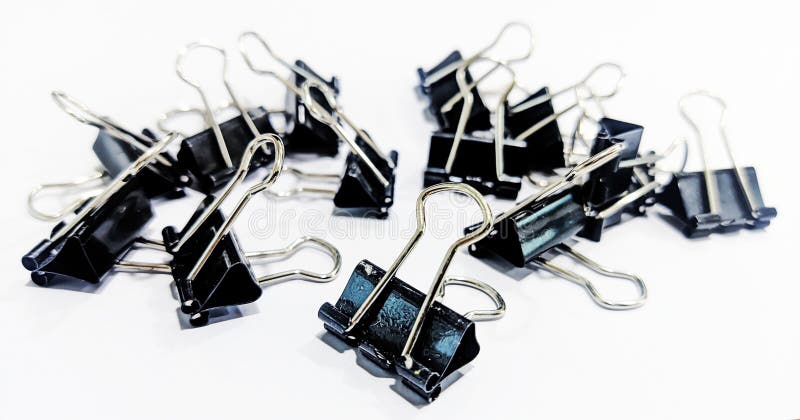 Some paper clips stock photo. Image of clips, black - 298001030