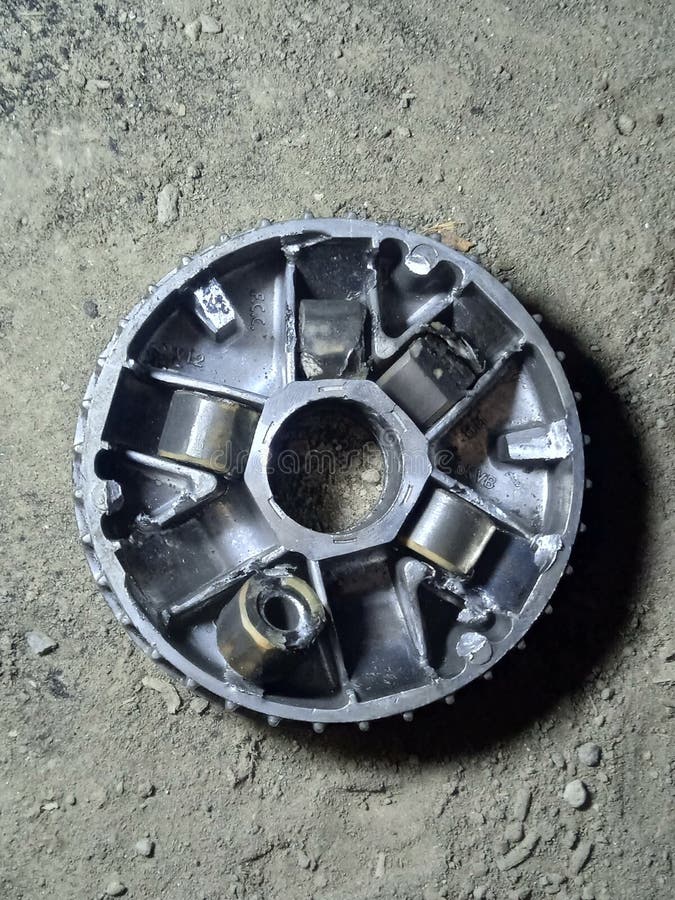 Some Part of Motorcycle Cvt is Broken Stock Image - Image of wheel ...