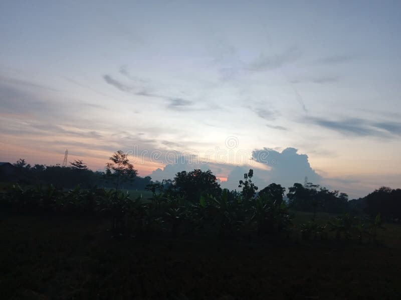 Some Photos of the Scenery in the Morning are Very Beautiful Stock ...