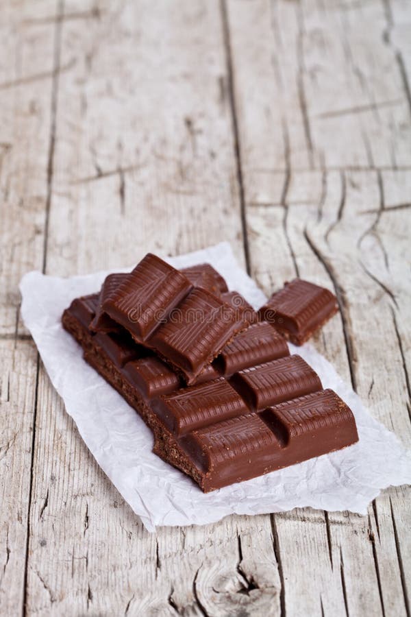 Some pieces of chocolate stock image. Image of tasty - 34698869