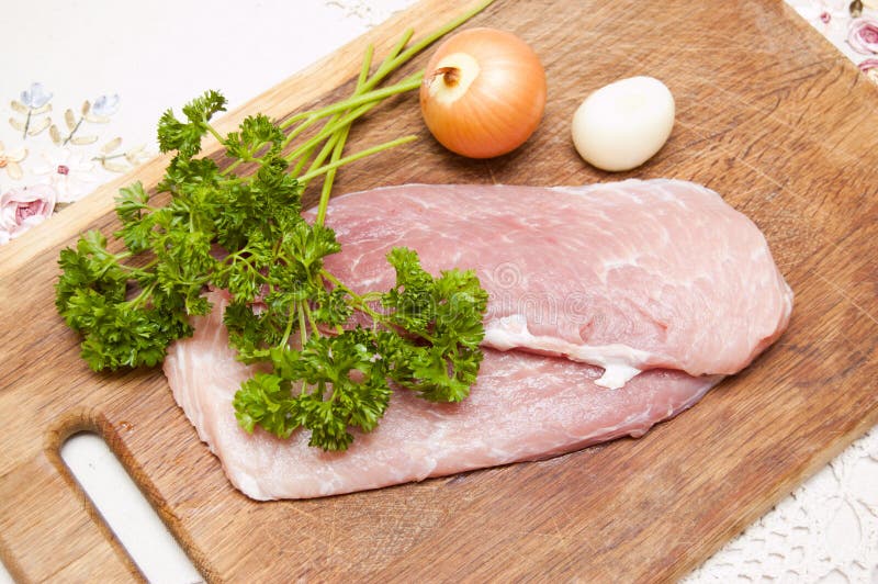 Some pieces of meat stock image. Image of closeup, loin - 17263113