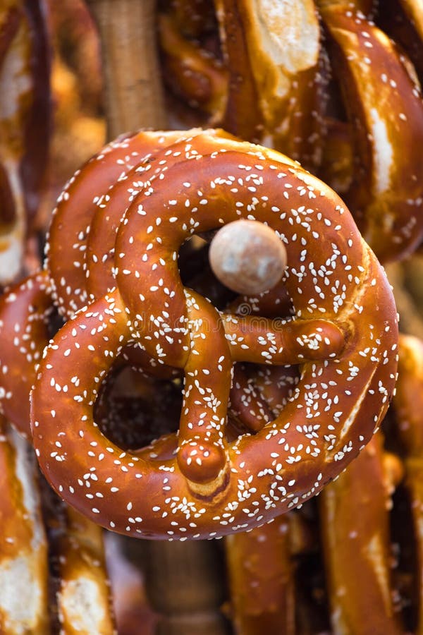 Fresh baked pretzel stock photo. Image of baking, baked - 161051310