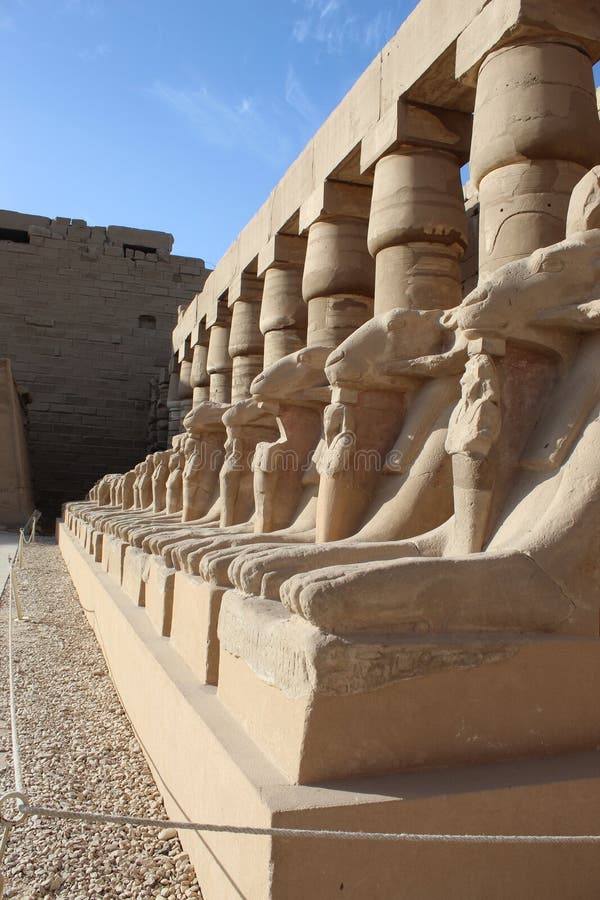 Some Rams Inside Karnak Temple Stock Photos - Free & Royalty-Free Stock ...