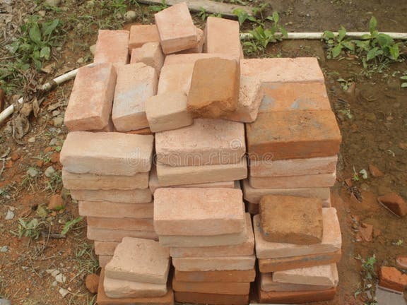 Some Red Bricks, Red Bricks are One of the Basic Building Materials. Pile of Red Bricks for ...