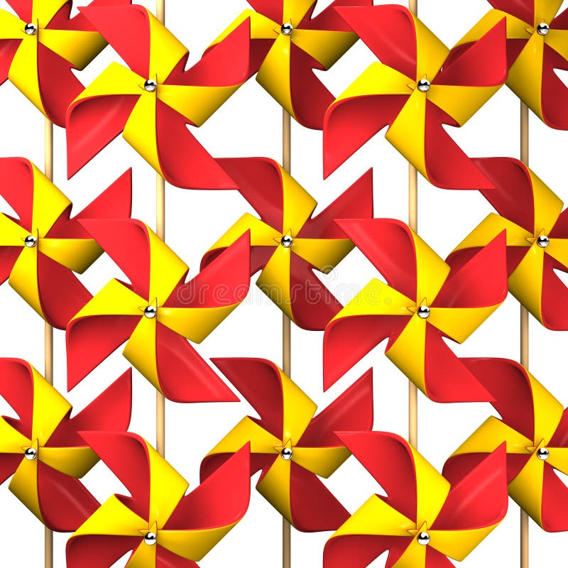 Some Red Yellow Pinwheel for Background Stock Illustration ...