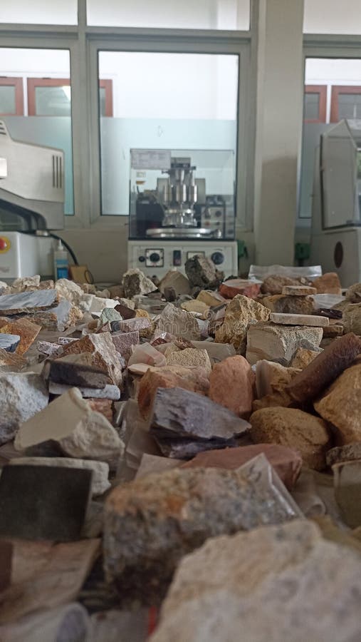 Some Rock Samples that Prepared To Be a Thin Section Stock Image ...