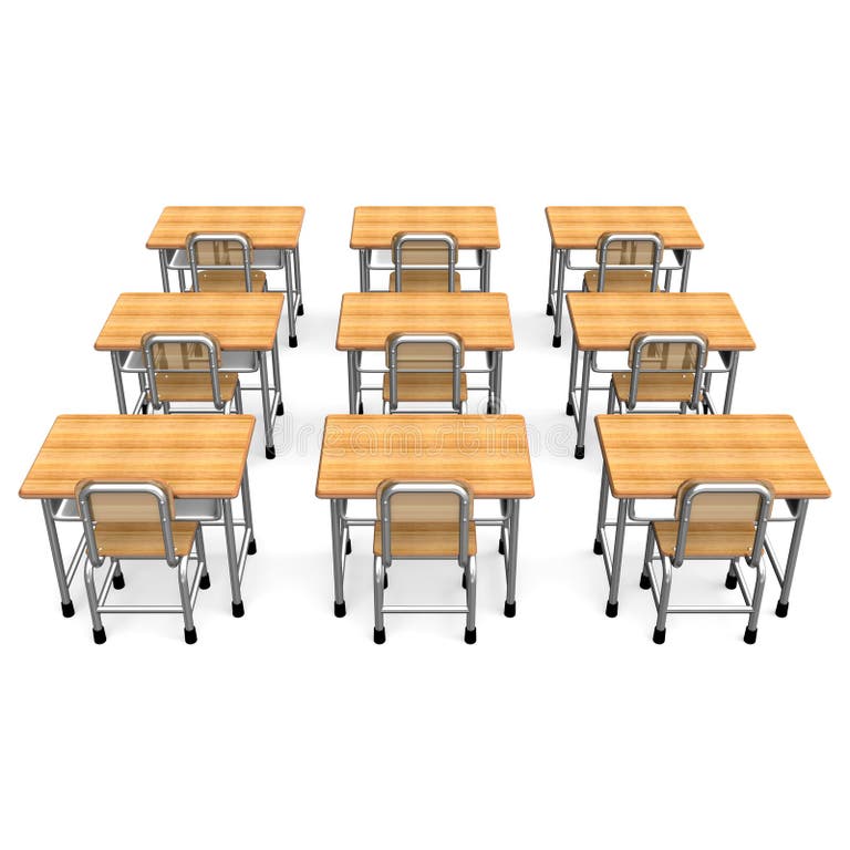 School Desk Back View Stock Illustrations – 5,151 School Desk Back View ...