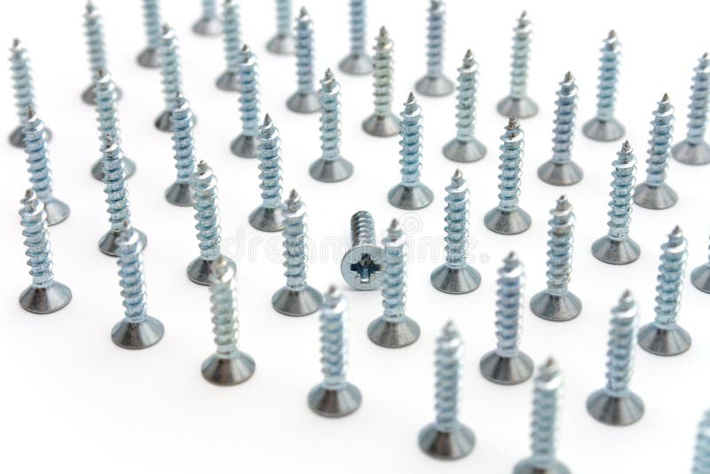 Some screws stock image. Image of copper, shot, isolated - 11317825