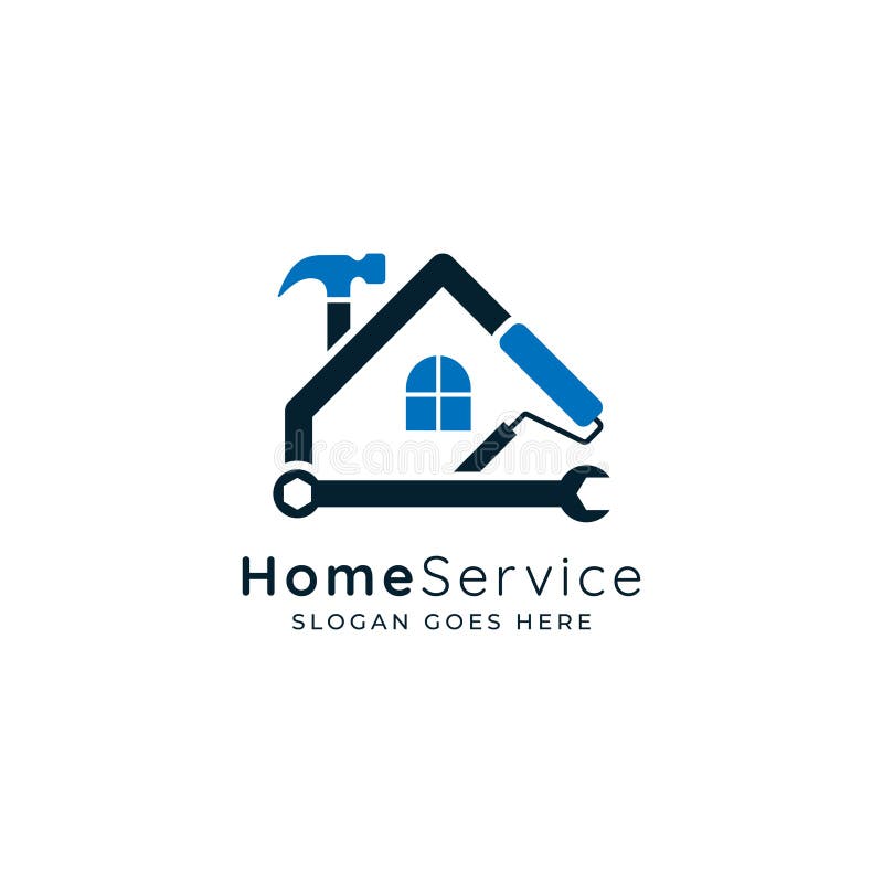 Some Services Logo, House Maintenance and Paint Service Logo Design ...
