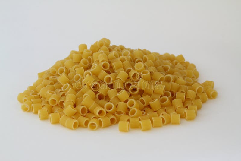 Some Small Pieces of Dried Pasta As a Background Stock Image - Image of ...