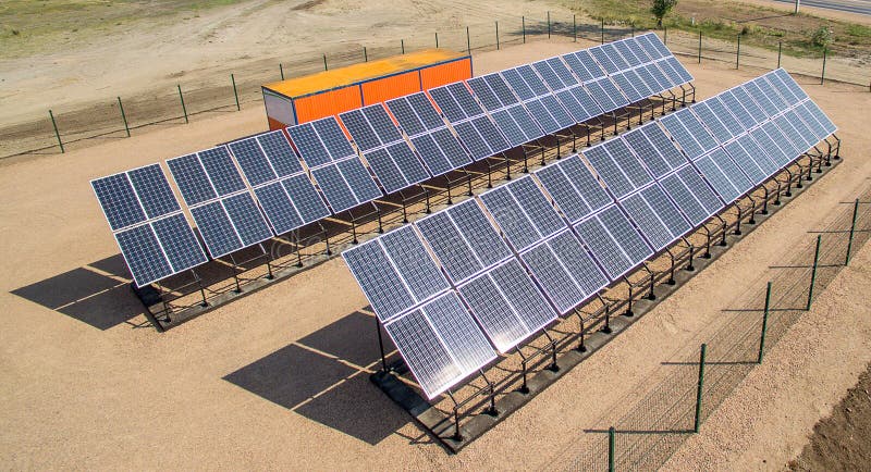 Some solar panels stock photo. Image of green, collector - 82855382