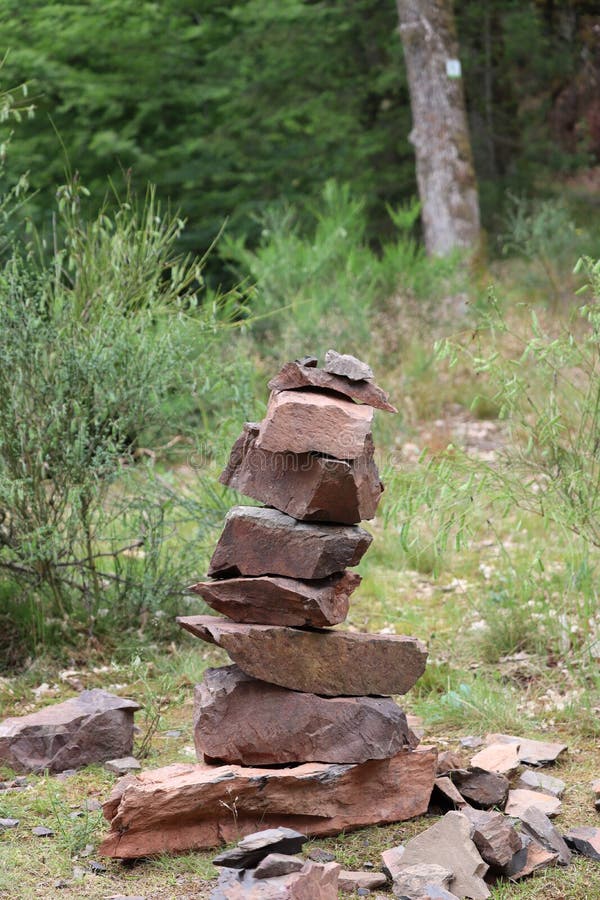 Stacked rocks stock photo. Image of hiking, stones, stone - 187704974