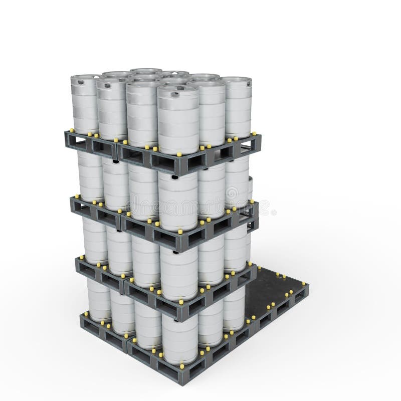 Stacked Canisters Isolated on White Stock Photo - Image of isolated ...