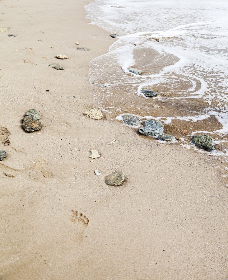 Some Stones on the Seashore Stock Photo - Image of summer, coastal ...