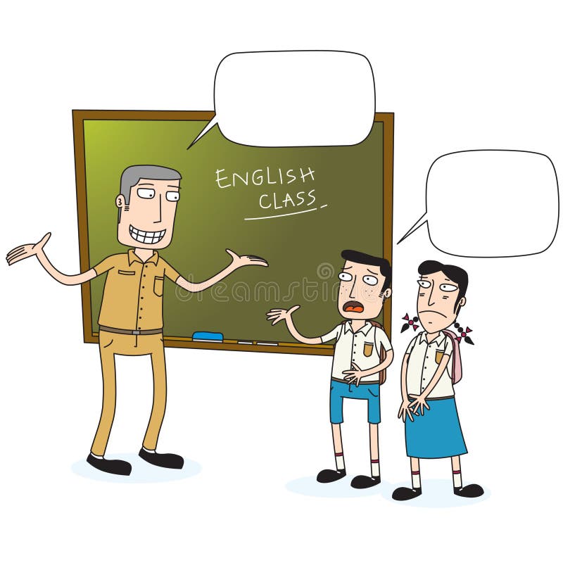 Some Student are Being Late for a Class Stock Vector - Illustration of ...