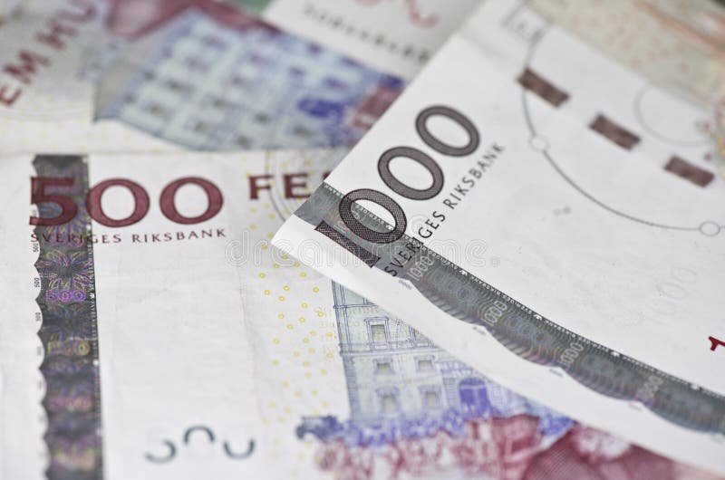 Some 20 Swedish Krona Bank Notes with Copyspace Stock Image - Image of ...