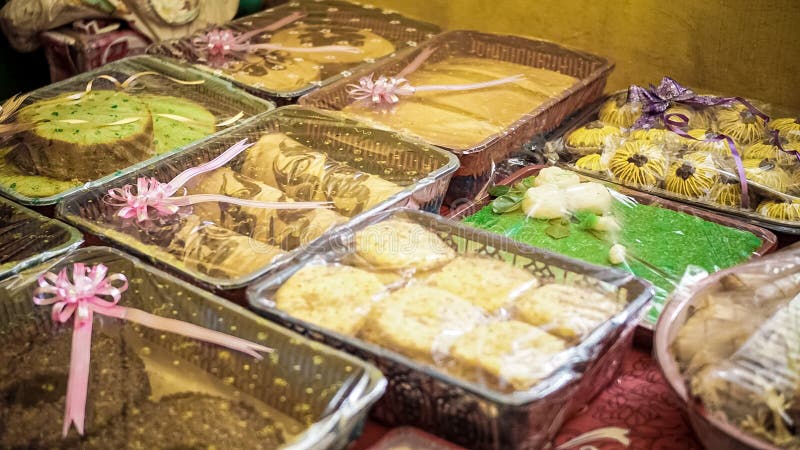 Some Sweet Cakes are Look Colorful and Sweet. Stock Image - Image of ...