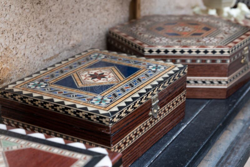 Some Traditional Spanish Craftwork in a Store in Granada Editorial ...