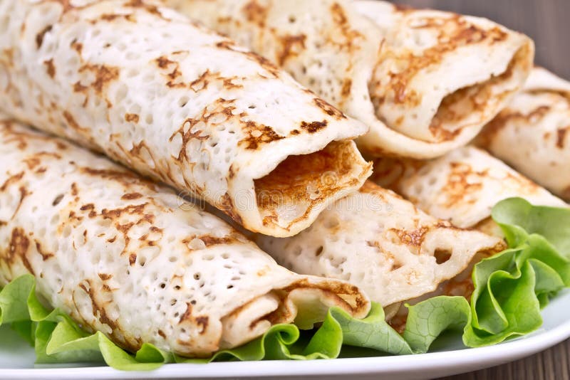 Some twisted spring rolls stock image. Image of macro - 27742619