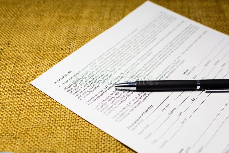 Some Typical Forms of Production with a Ballpoint Pen Stock Image ...