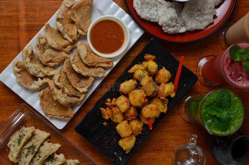Some Typical Indonesian Snacks Stock Photo - Image of dieting, hunger ...