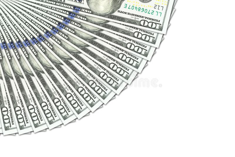 Some 100 Us-dollar Bank Notes with Copyspace Stock Image - Image of ...