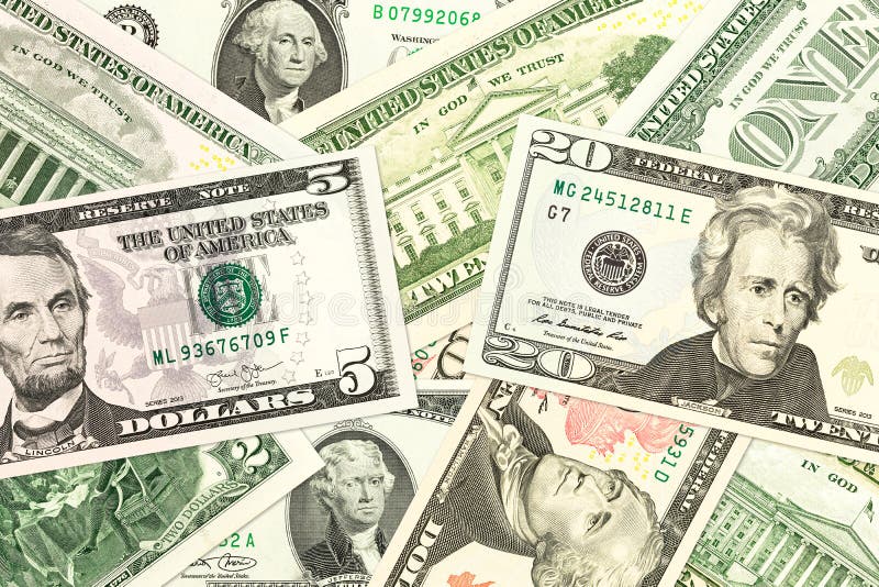 Some us-dollar bank notes stock photo. Image of concepts - 122989588