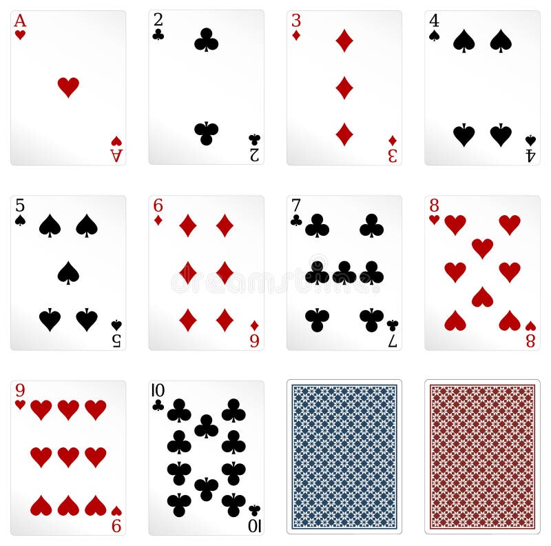 Playing cards stock vector. Illustration of solitaire - 9646358