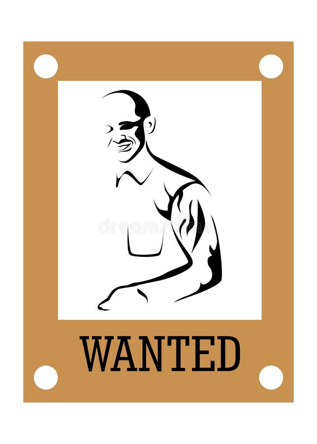 Some wanted man stock vector. Illustration of vector - 100910336