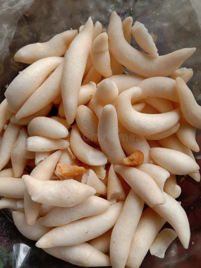 Some White Biscuits that are Oval in Shape Stock Photo - Image of shape ...