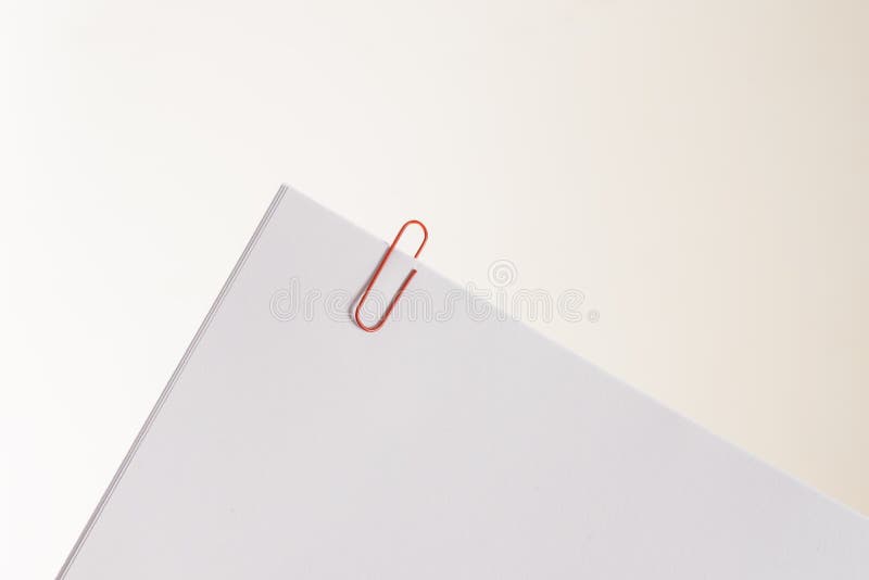 Some White Papers Clipped Together. Stock Photo - Image of attachments ...