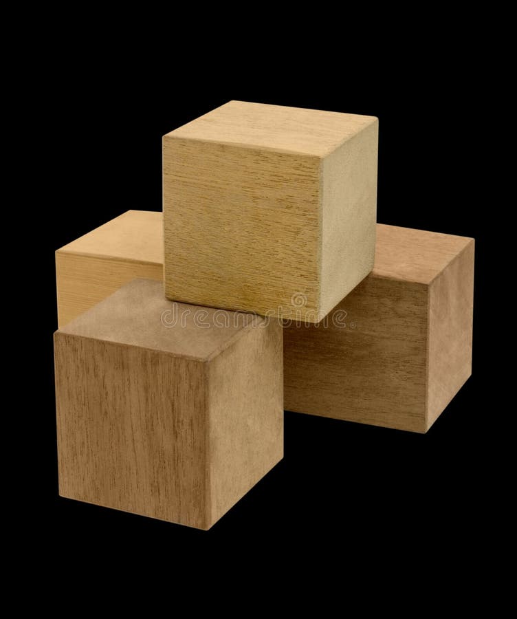 Wooden cubes stock image. Image of cube, side, stack - 30233109