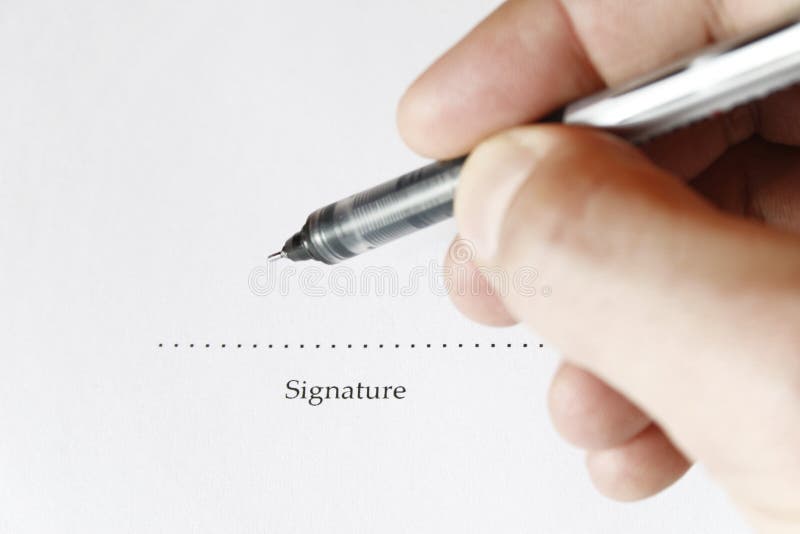 Somebody signing stock photo. Image of drawing, ideas - 5137690