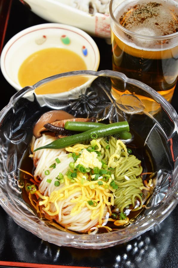 Somen, Japanese Thin Wheat Noodles Stock Photo - Image of noodles ...