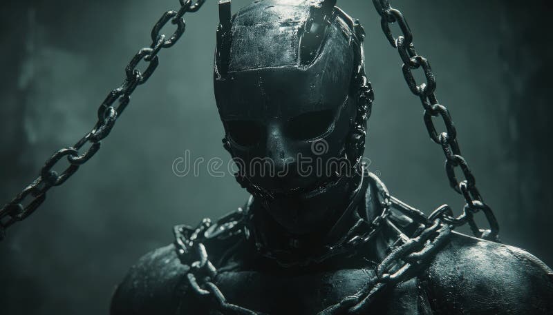 Someone Breaking Chains, Symbolizing Strength and Freedom in Darkness ...