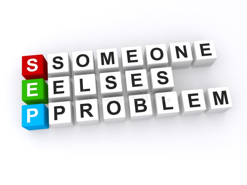 Someone Elses Problem stock illustration. Illustration of phenomena ...
